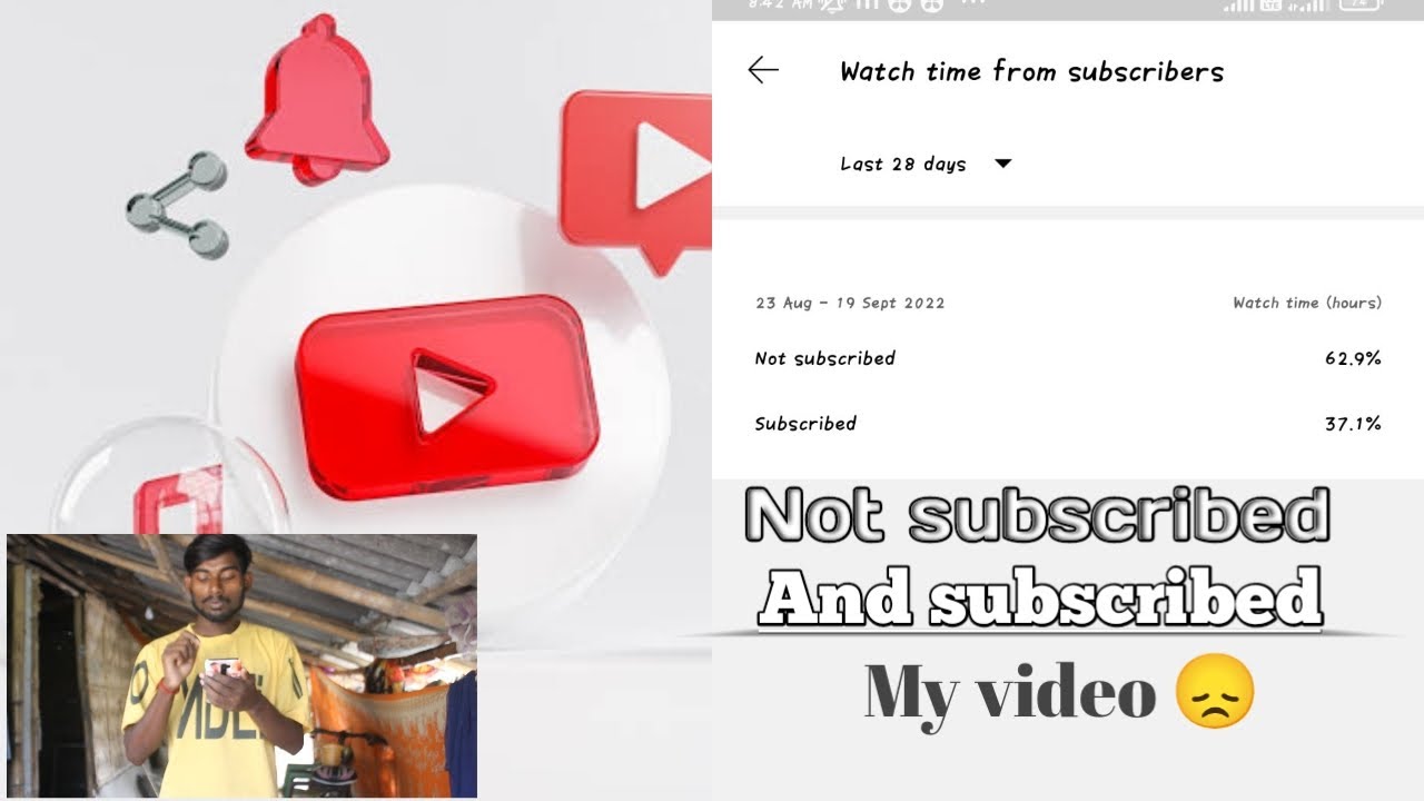 Not subscribed And subscribed my video 😞 - YouTube