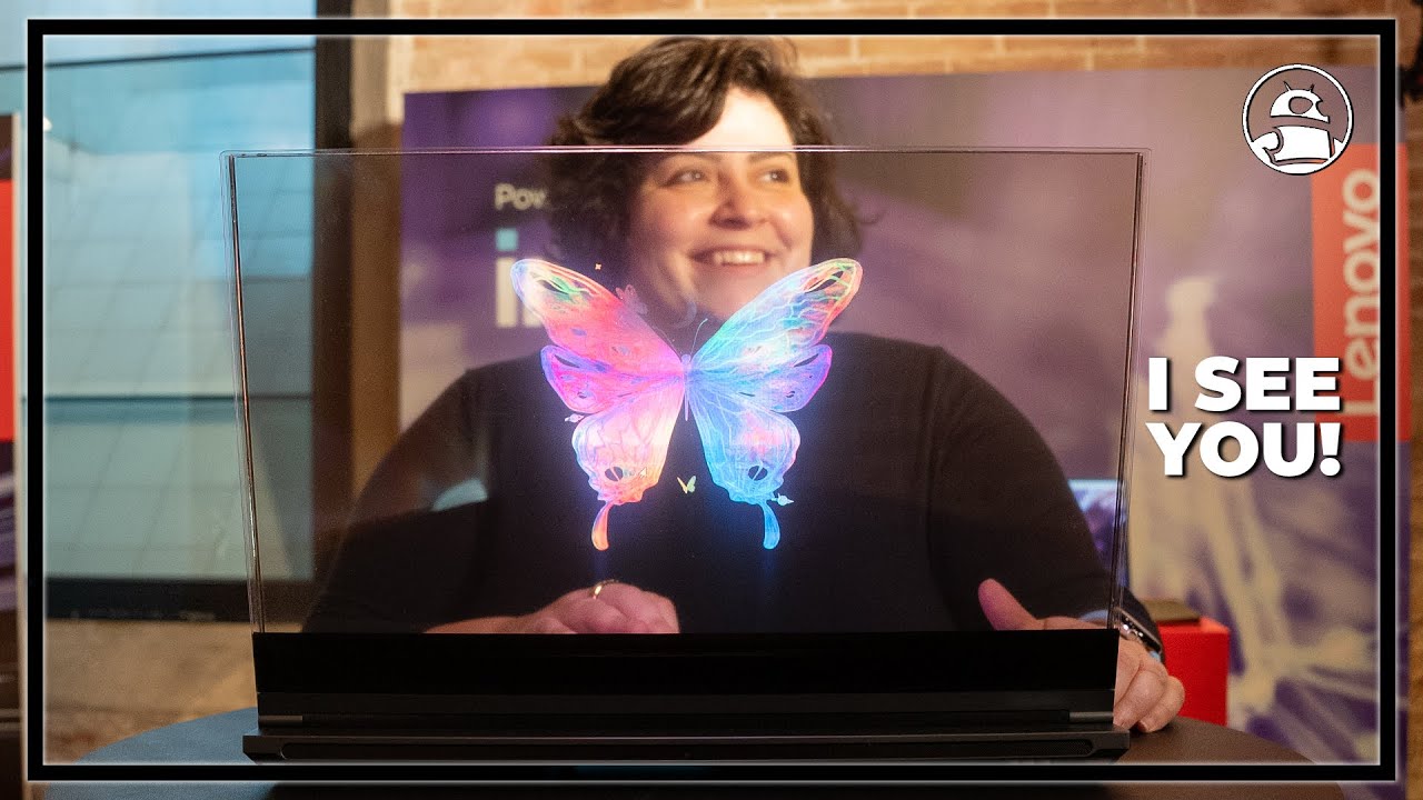 Lenovo transparent display laptop | This is one to see. - YouTube