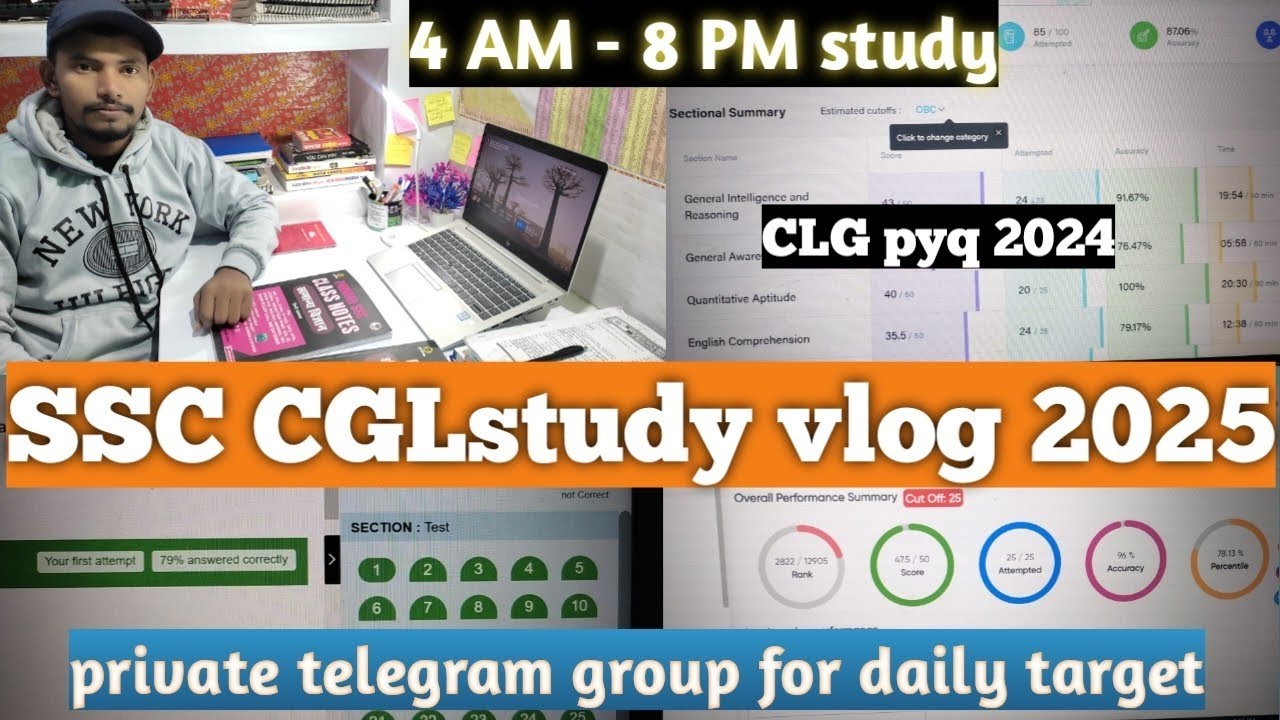 VLOG-22 || SSC CGL study vlog 2025 || 4:00 AM productive study session.... #ssccgl2025 #ssccgl # ...