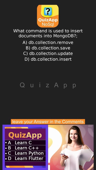 NoSql What command is used to insert documents into MongoDB - YouTube
