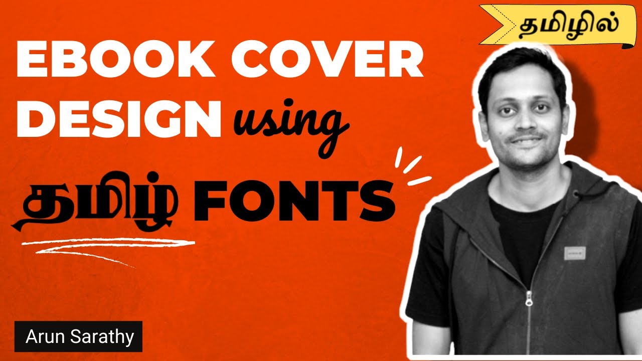 Kindle eBook Cover Design Tutorial Using Tamil Fonts (Tamil) - YouTube