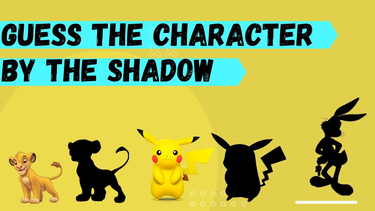 GUESS THE CHARACTER BY THE SILHOUETTE - YouTube