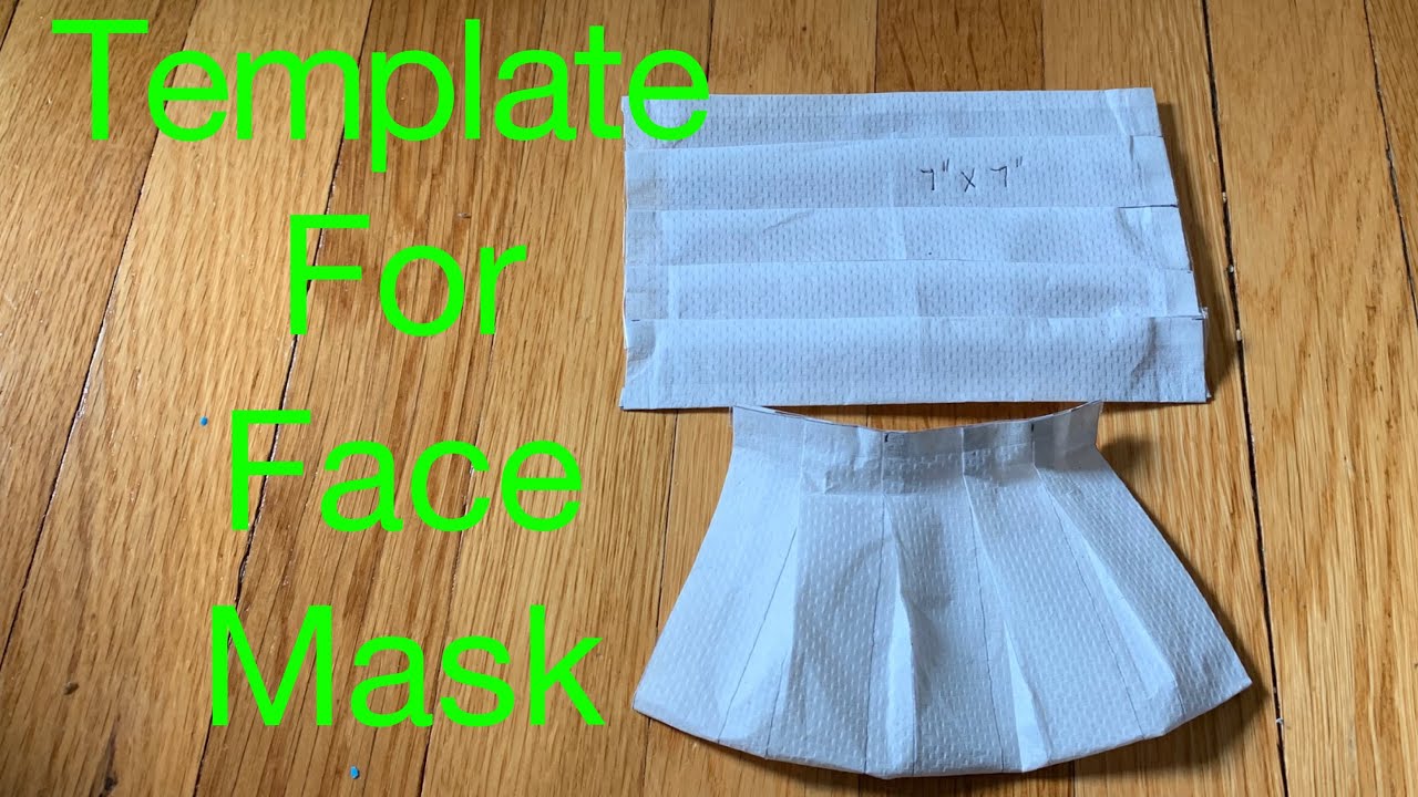 How To Make Face Mask Template.. ( #2) - YouTube