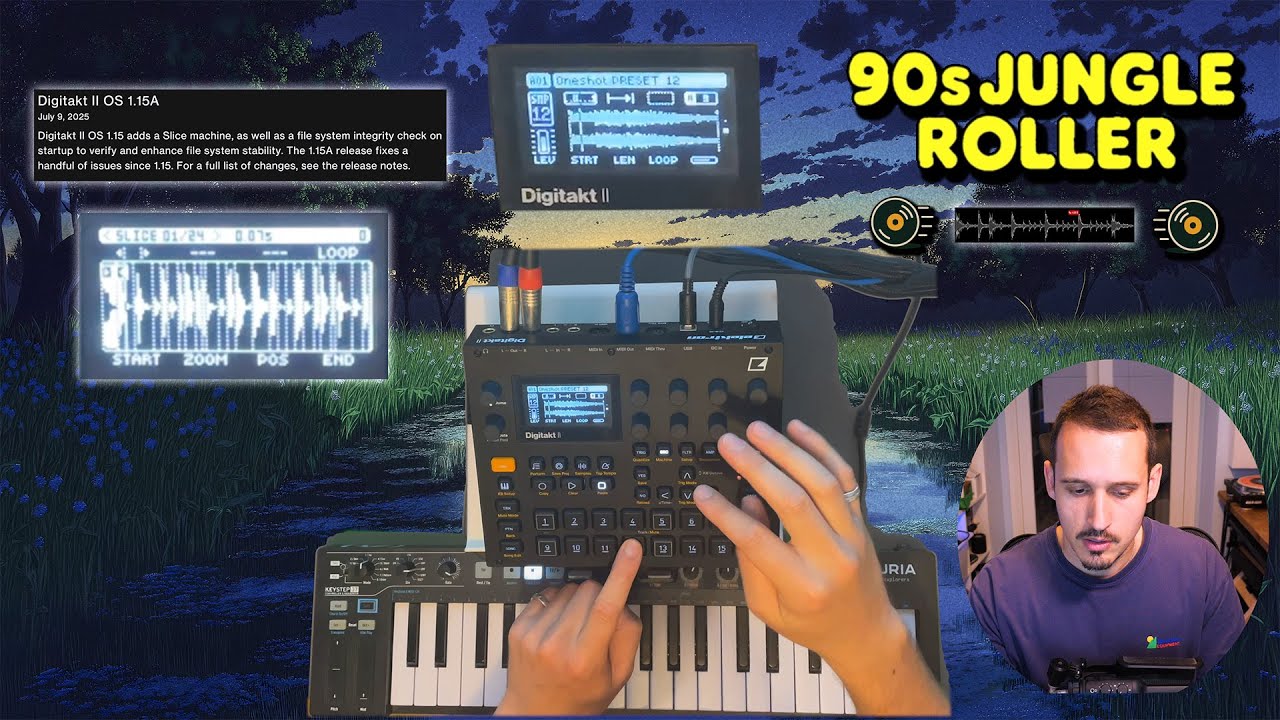 Laidback session with the Digitakt Mk2 (90s jungle) - YouTube