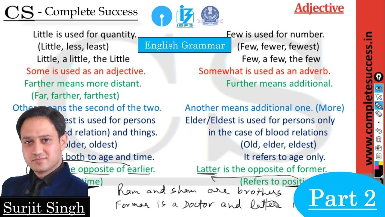 "Adjective Part 2" English online video Course - YouTube