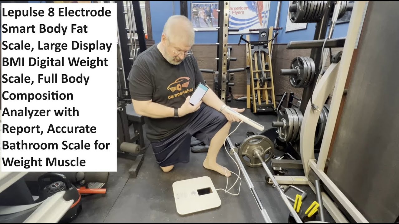 Lepulse 8 Electrode Smart Body Fat Scale, BMI Digital Weight Scale ...