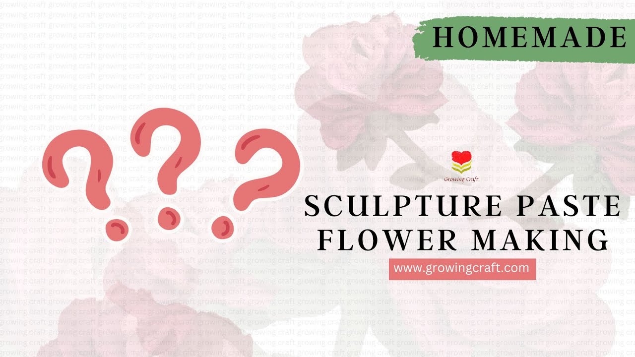 Homemade Sculpture paste DIY - sculpture art - rose making - flower ...
