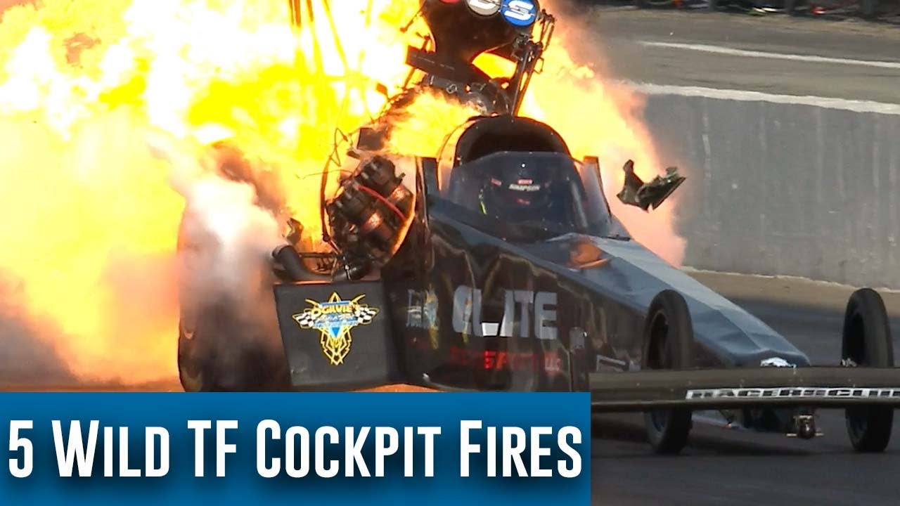 5 Wild Top Fuel cockpit fires - YouTube