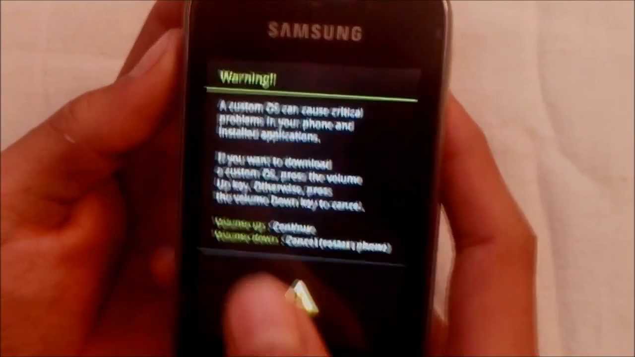 How to Flash Stock ROM on Galaxy Y [HD] - YouTube