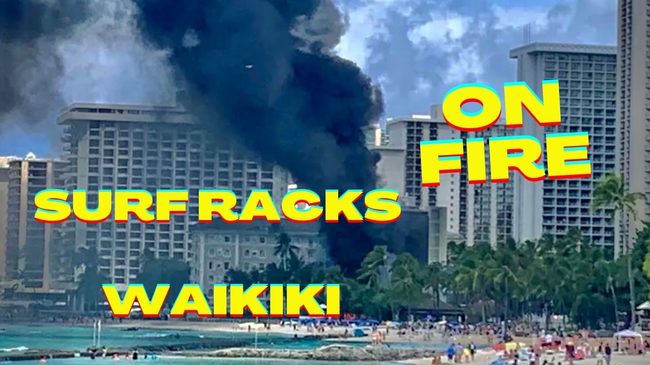 WAIKIKI BEACH SURF RACK FIRE RIDE TO THE SCENE AROMA_SURF TV - YouTube