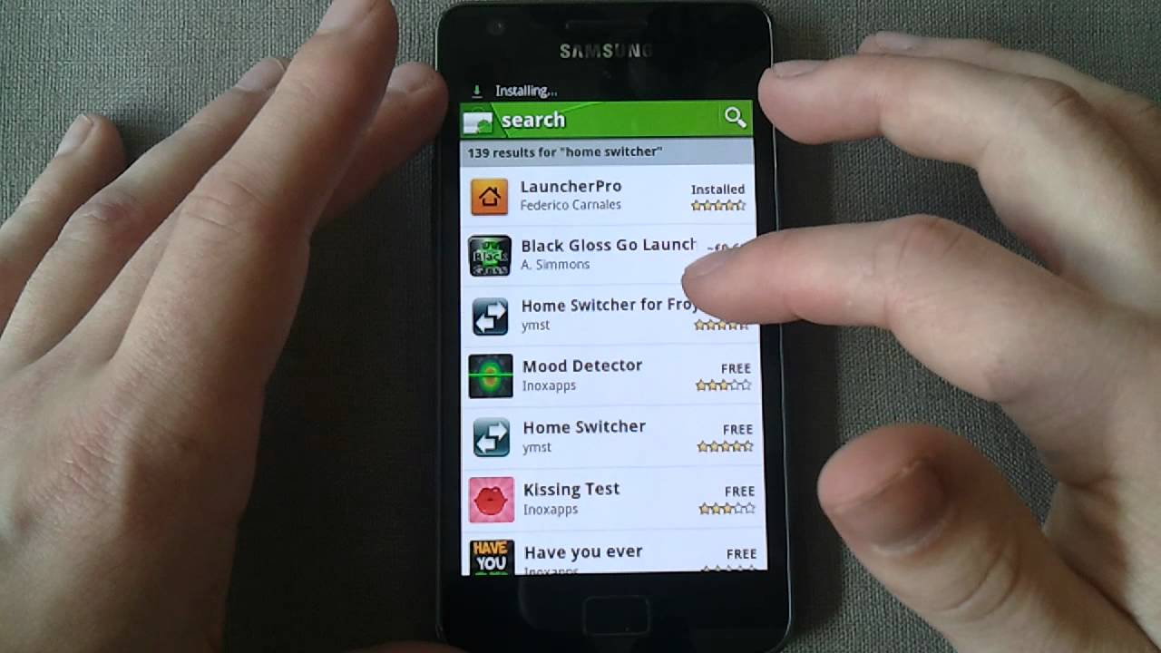 How to get rid of TouchWiz on Samsung Galaxy S 2 - YouTube