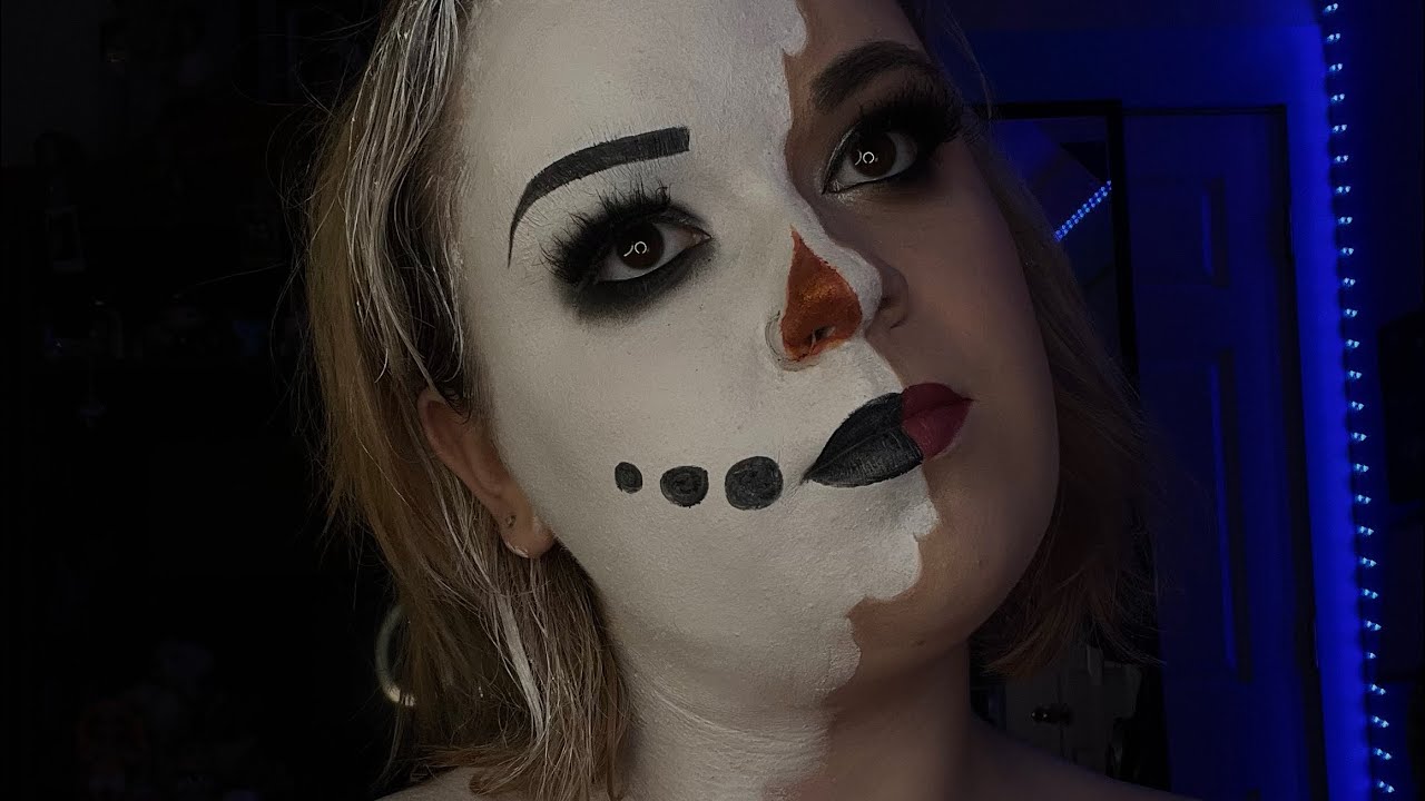 MELTING SNOWMAN MAKEUP TUTORIAL - YouTube