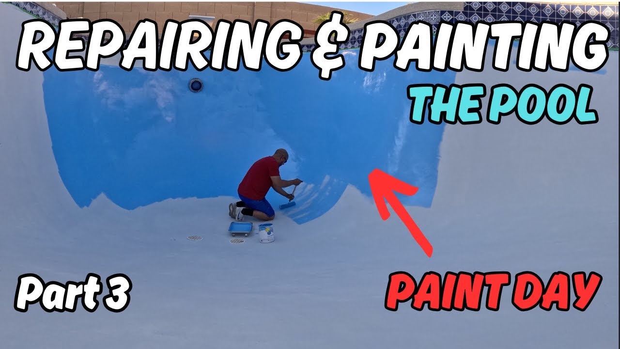 HOW TO REPAIR AND PAINT A PLASTER SWIMMING POOL. PART 3. J'S DIY n ...