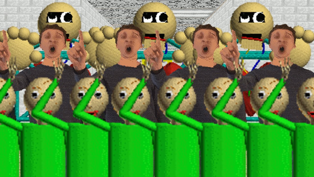 Baldi's Basics But 1 Notebook = 1 Clone - YouTube