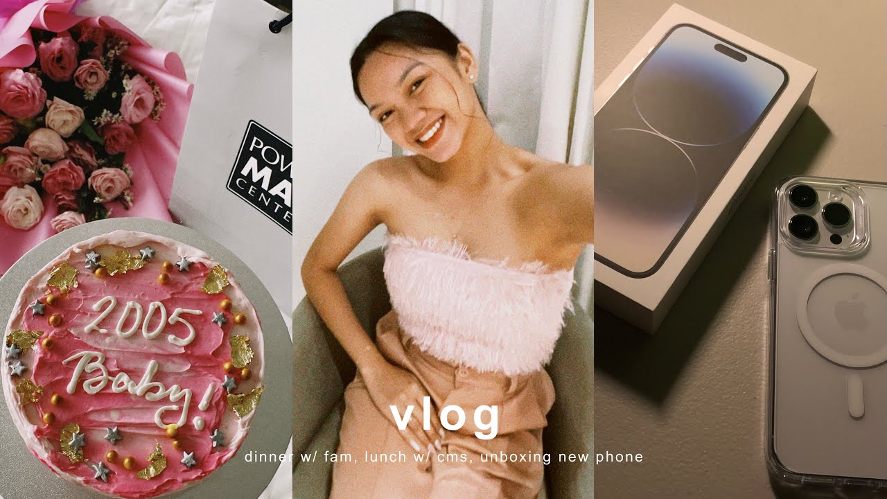 Vlog My 18th Birthday Dinner W Fam Lunch W Classmates Unboxing
