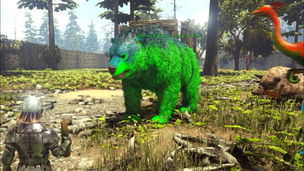ARK Lost Island- Pegomax hin- Dire Bear her🐻 - YouTube