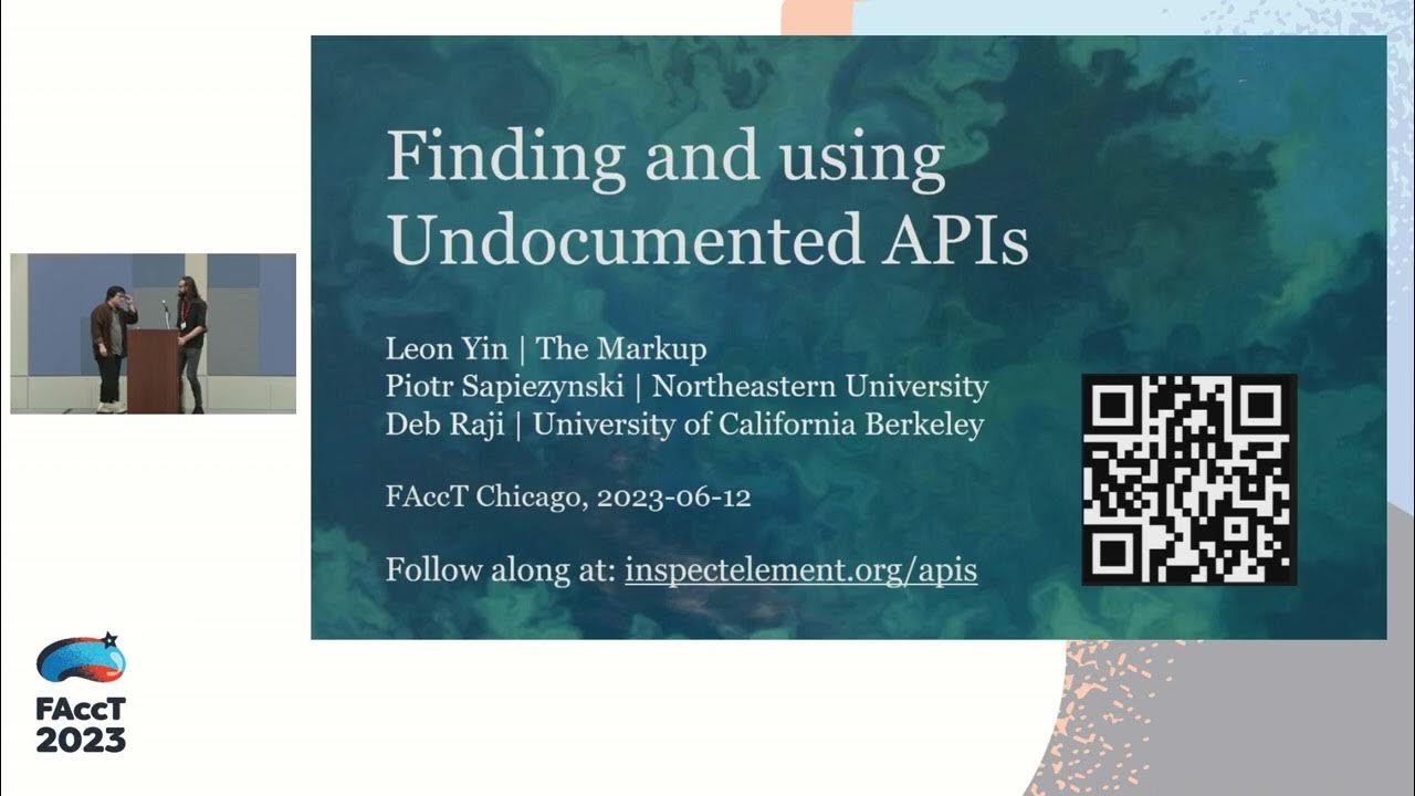 Tutorial 1: Finding and Using Undocumented APIs for Algorithm Audits - YouTube