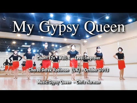 My Gypsy Queen Line Dance Demo|Derek Robinson|Chris Norman| - YouTube