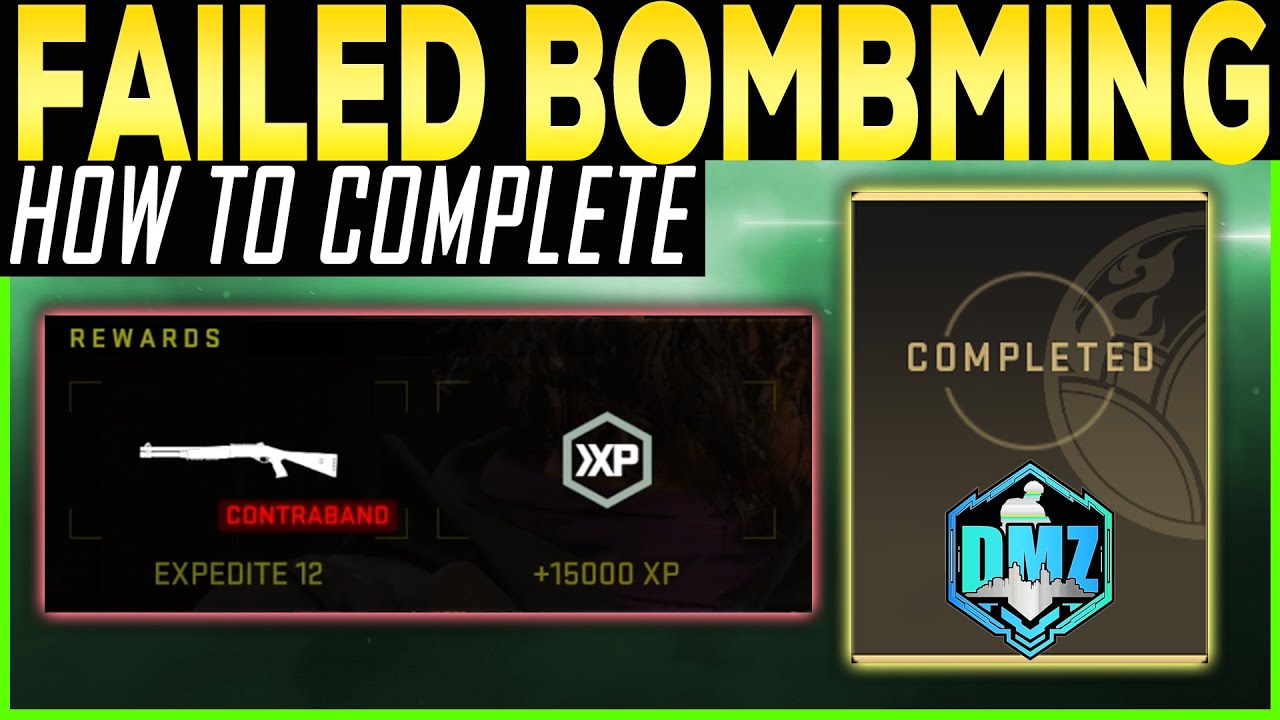 DMZ FAILED BOMBING MISSION GUIDE - TIER 4 BLACK MOUS - Defused Charge ...