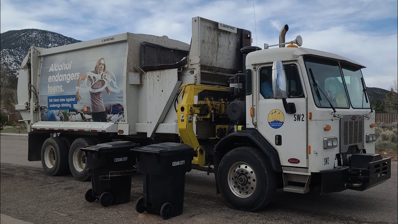 City of Cedar City: A Peterbilt 320 Wayne Curbtender Garbage Truck on ...