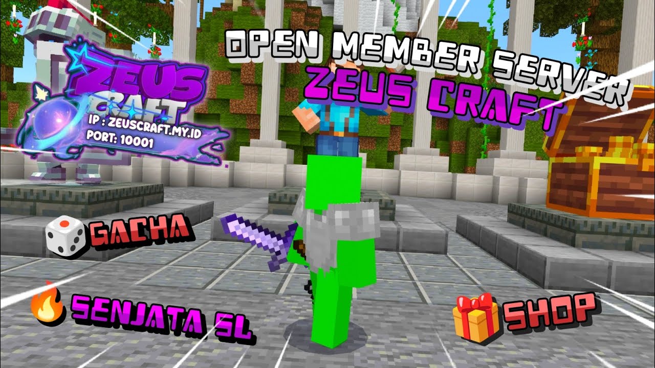 Open Member Server Mcpe 1.21+ Official Zeus Craft Baru Rilis! Loby ...