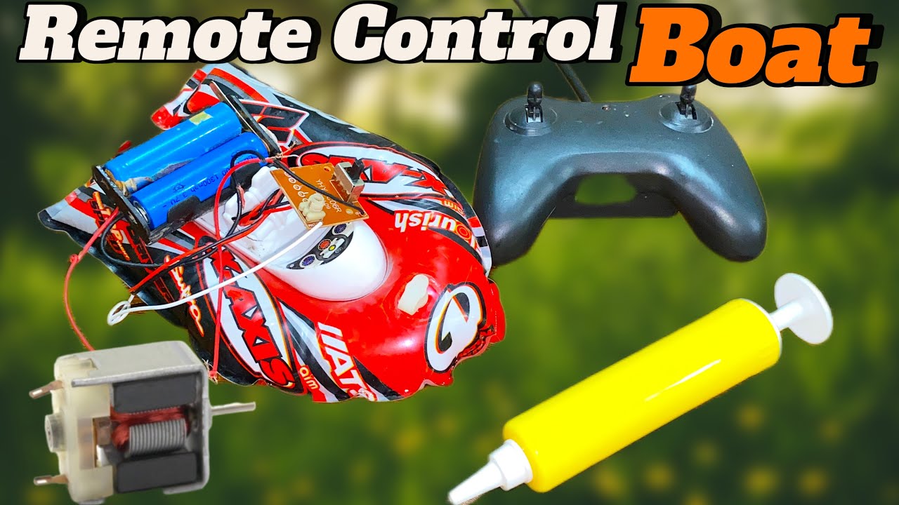Remote Control Boat Making With Mini Electric Motor Science Project ...