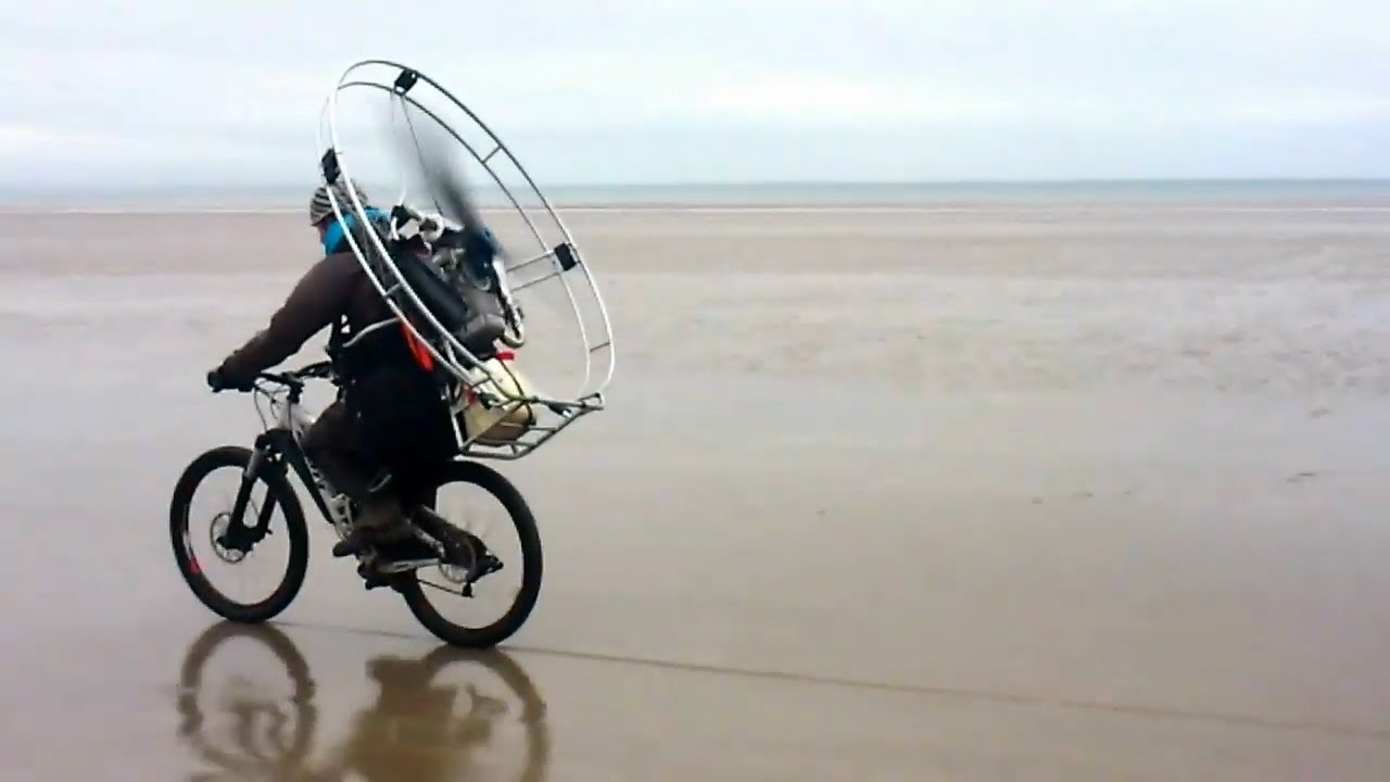 Propeller TEST - Paramotor + Bike - great Parabike - YouTube