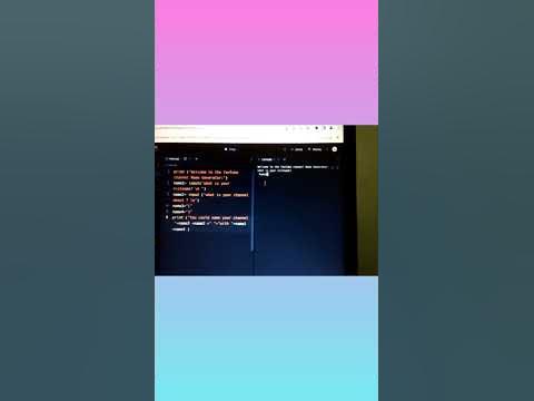 اول مشروع برمجي مع مستر ابراهيم عادل علي قناة octucode مشروع اسم قناة يوتيوب #shorts - YouTube