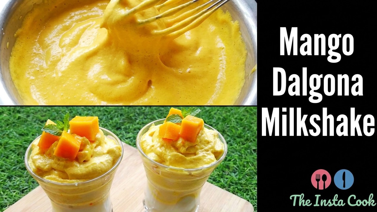 Easy Mango Dalgona Milkshake | Enjoy the Mango flavour in a new form as ...