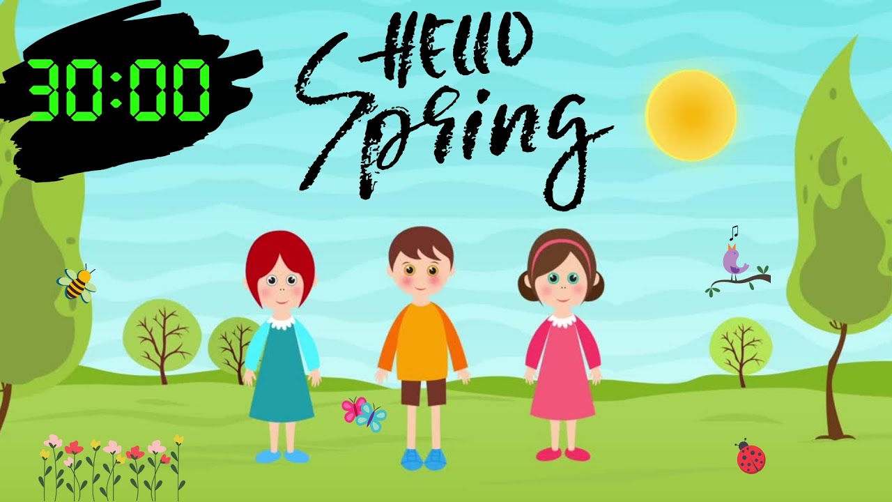 Spring 30 Minute Timer| 30 Minute Countdown Spring Timer| Spring Timer ...