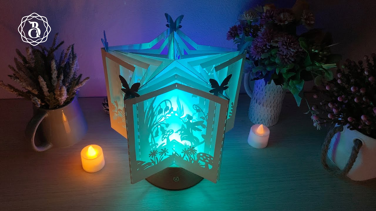 How To Make Book Star Lantern Fairies - 3D Star Book Craft - YouTube