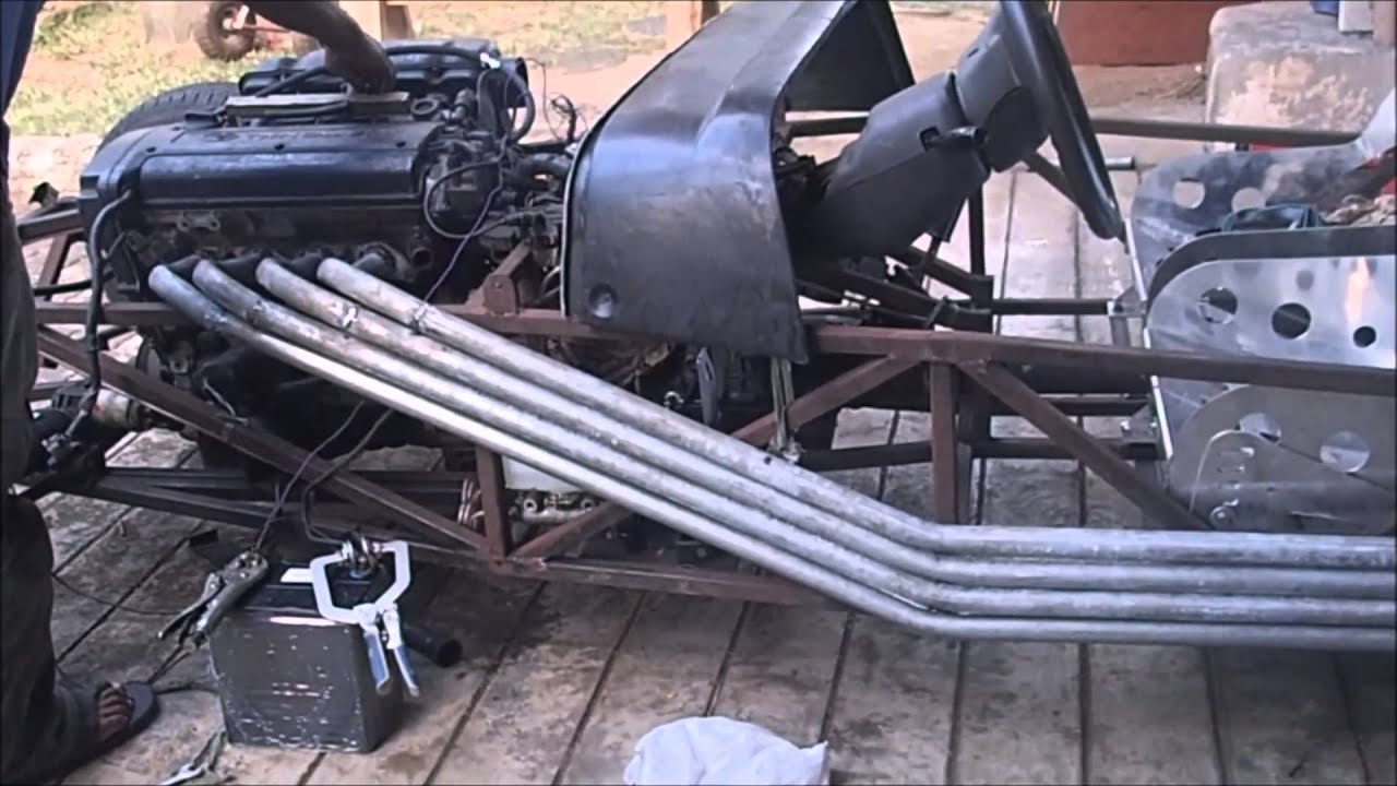 Lotus 7 replica (Locost). 4A-GE 20V blacktop engine startup test. - YouTube