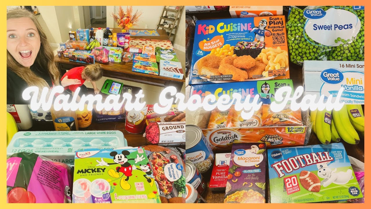 WALMART GROCERY HAUL + WEEKLY MEAL PLAN - YouTube
