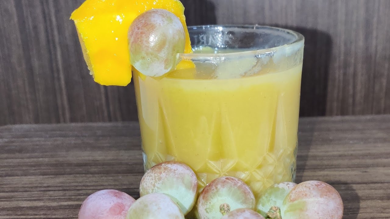 Mango-grape juice || fruit juice - YouTube