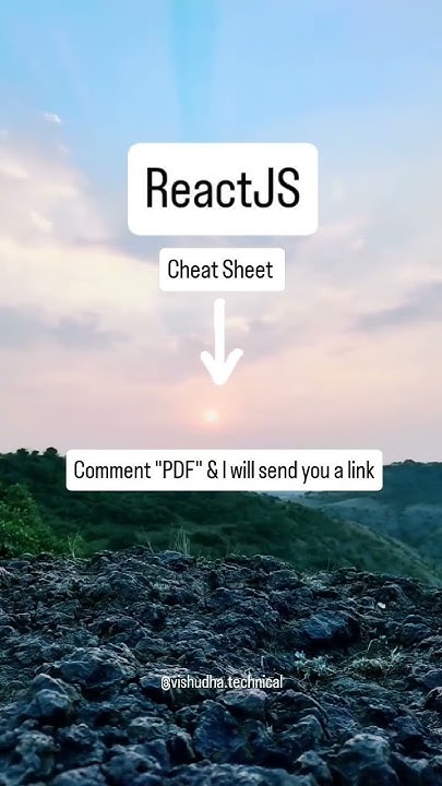 Reactjs Cheat Sheet ⬇️ Shorts Ytshorts Reactjs Youtube