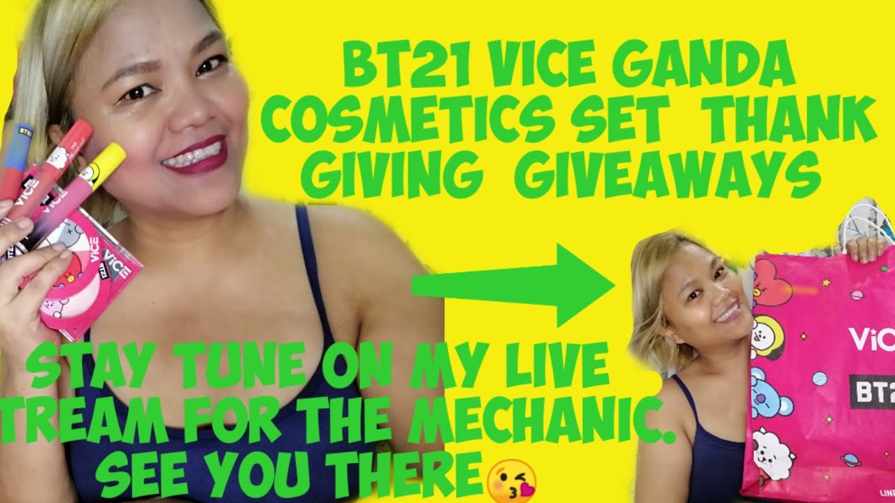VICE GANDA COLLABORATION FROM BT21 MAKE UP TESTING BY ITS ME ROZA ...