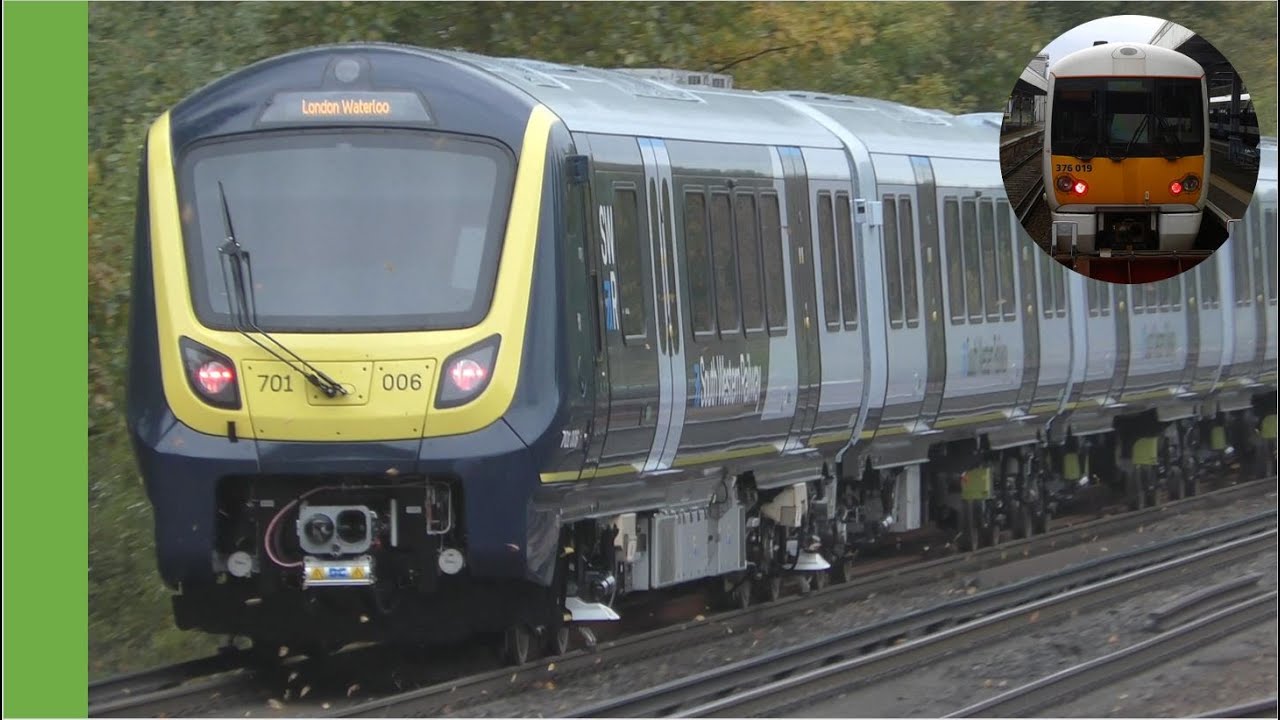 Trains at Woking - YouTube