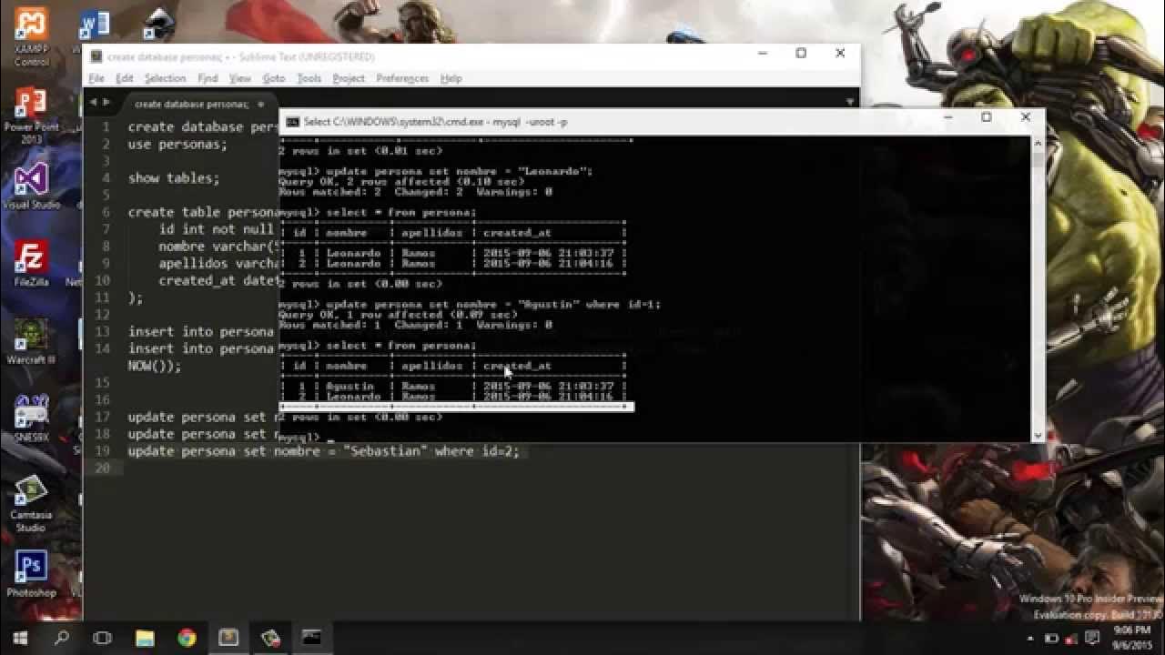 Como usar MySQL desde la Terminal de Windows - YouTube