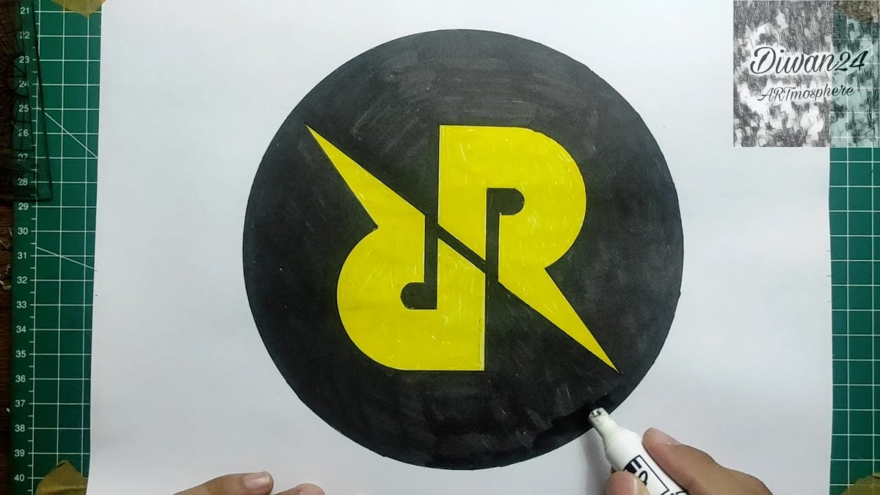 HOW TO DRAW RRQ LOGO, E-SPORT TEAM, VIRAL | CARA MENGGAMBAR LOGO RRQ ...
