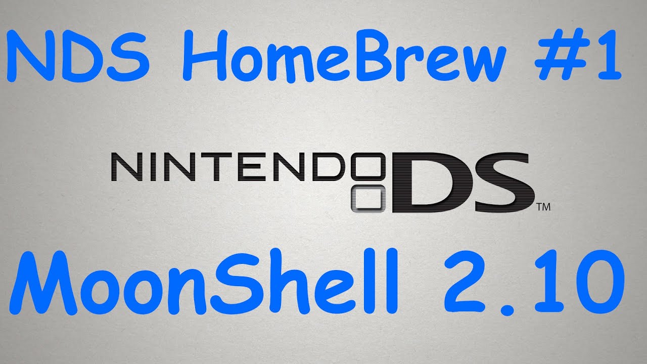 NDS HomeBrew #1 - Moonshell 2.10 in 2024 - YouTube