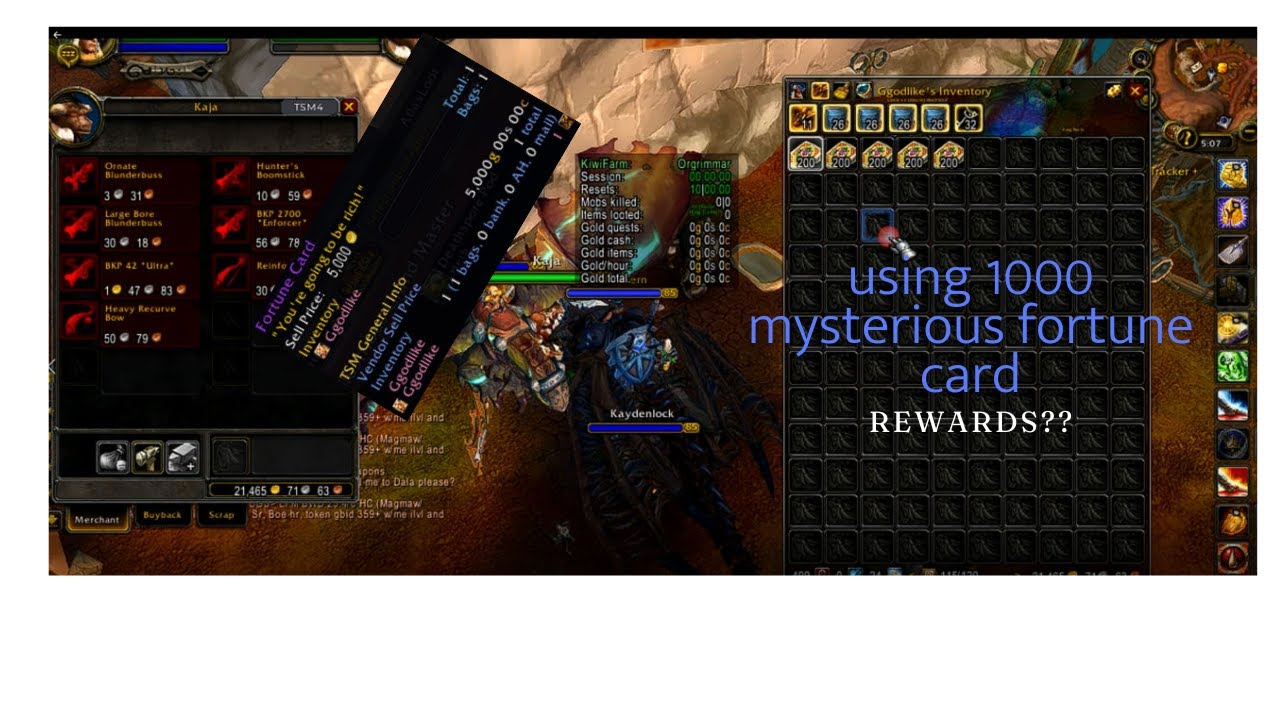 Opening 1000 Mysterious Fortune Cards (world of warcraft ) - YouTube