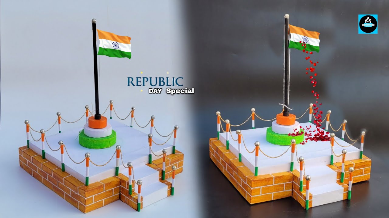 🇮🇳How to make Indian flag with paper/Republic day Flag making/Republic ...