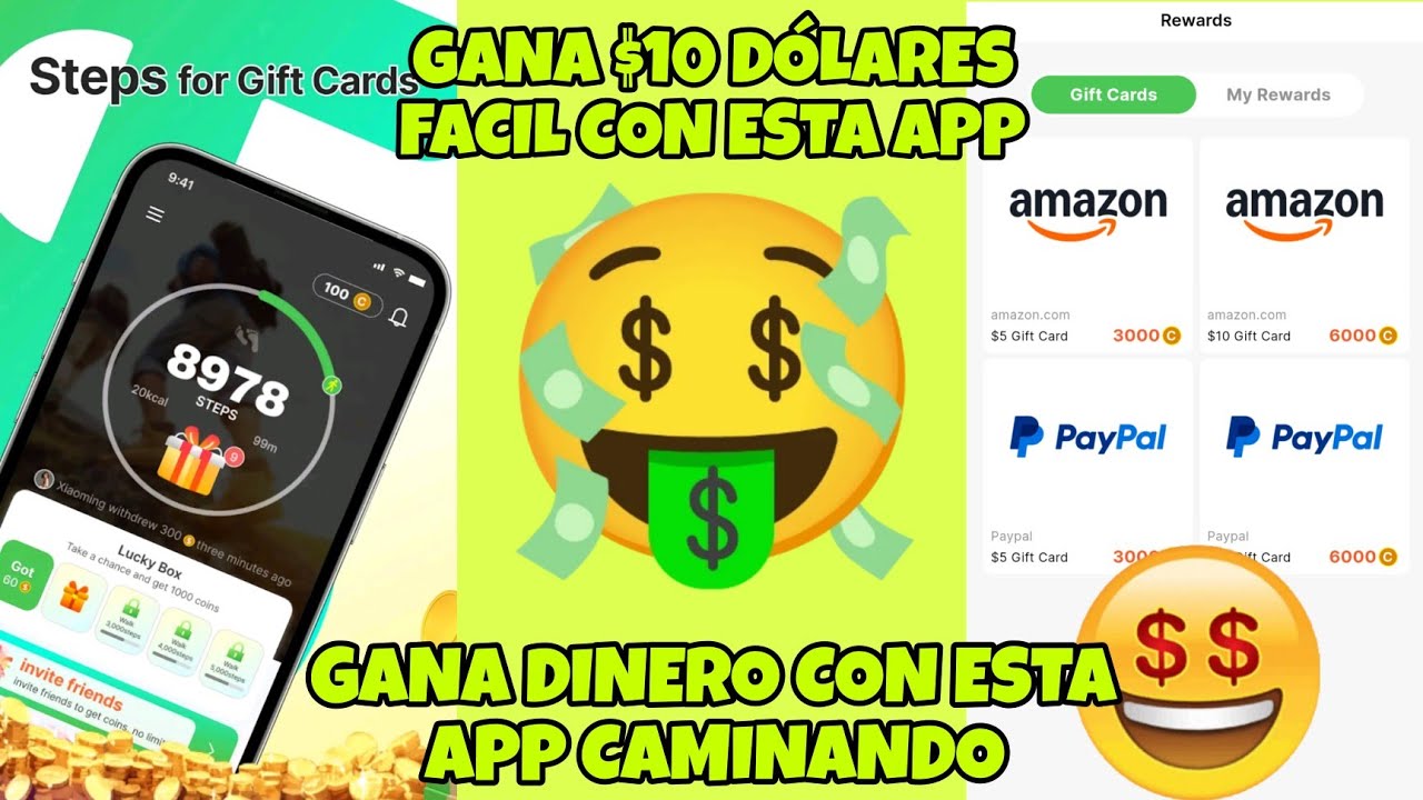 GANA DINERO CAMINADO CON APP walktask COMO GANAR $10 DÓLARES FACIL CON ...