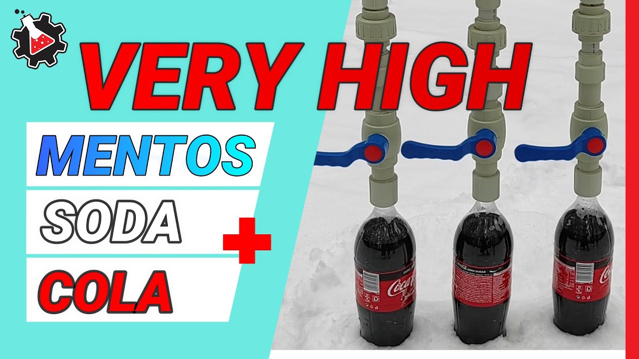 LARGE Cola and Mentos Explosion EXPERIMENT - YouTube
