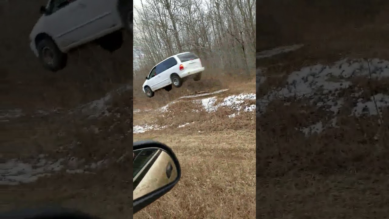 Minivan jump - YouTube
