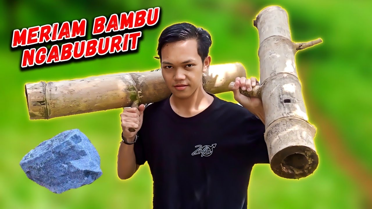 MENYALAKAN MERIAM BAMBU YANG DI BUAT TAHUN LALU !!! - YouTube