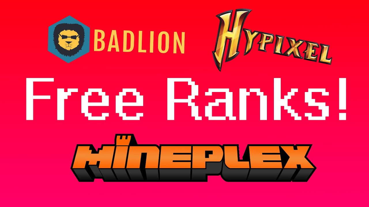 Get any minecraft rank on any server! - YouTube