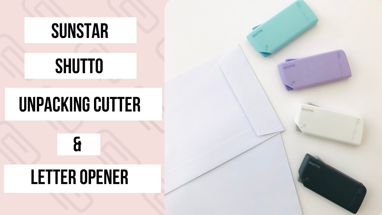 Bunkuya : SUNSTAR SHUTTO Unpacking Cutter & Letter Cutter - YouTube