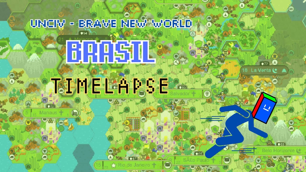 UnCiv | Brasil - Brave New World - Full Gameplay - YouTube