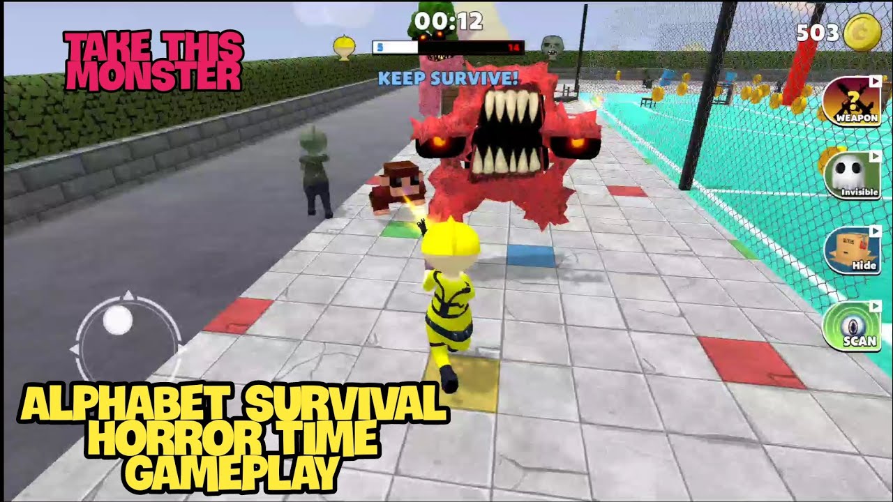 Alphabet survival horror time gameplay take this monster walkthrough ...